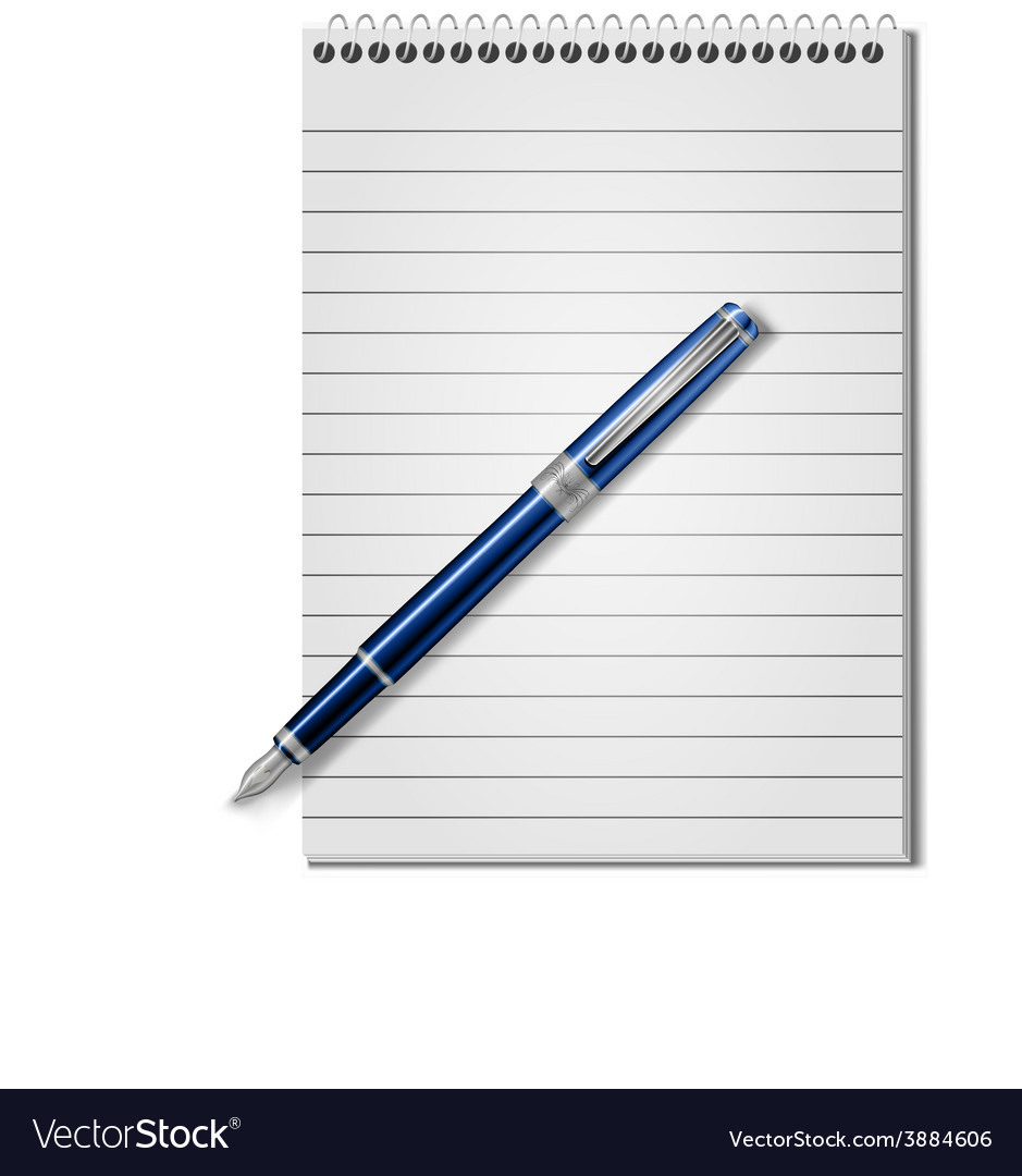 Notebook Royalty Free Vector Image - VectorStock