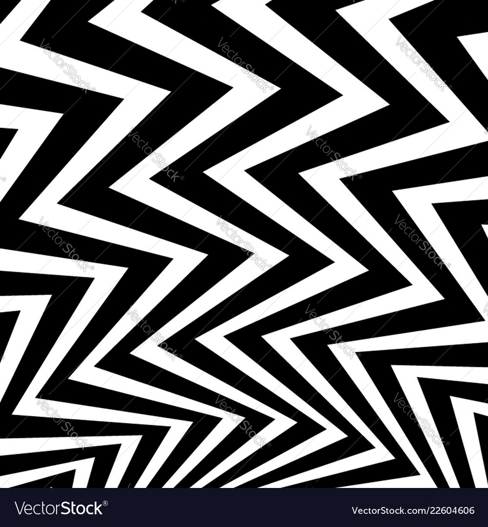 Wavy waving - zigzag radial lines abstract Vector Image