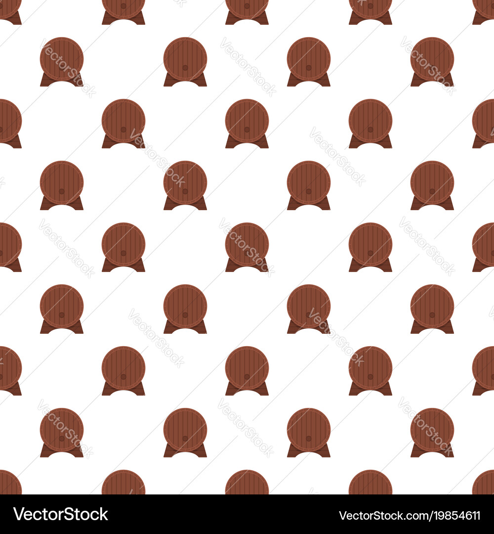 Beer barrel pattern seamless Royalty Free Vector Image