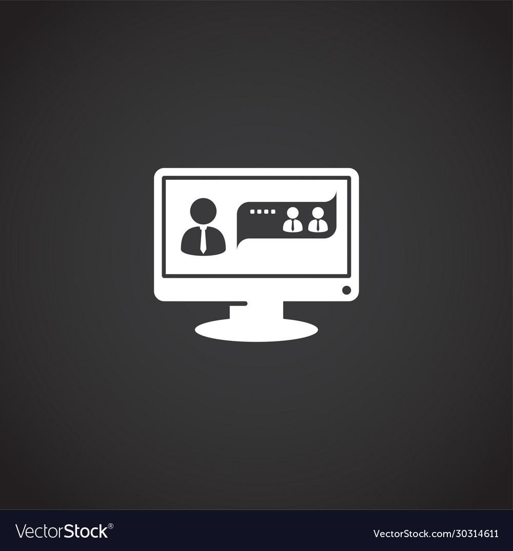 Businessman and computer related icon Royalty Free Vector