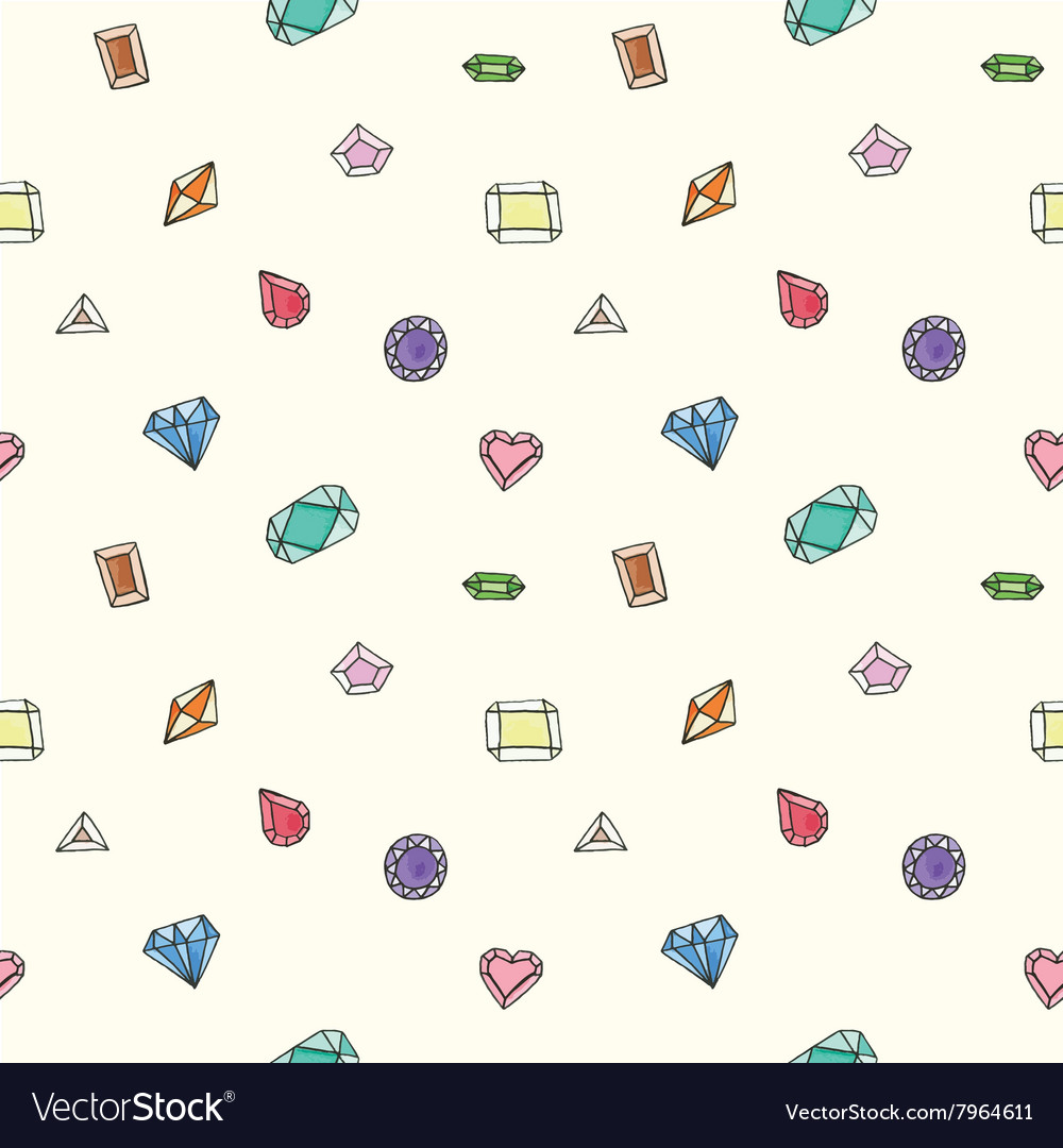 Diamond seamless pattern Royalty Free Vector Image