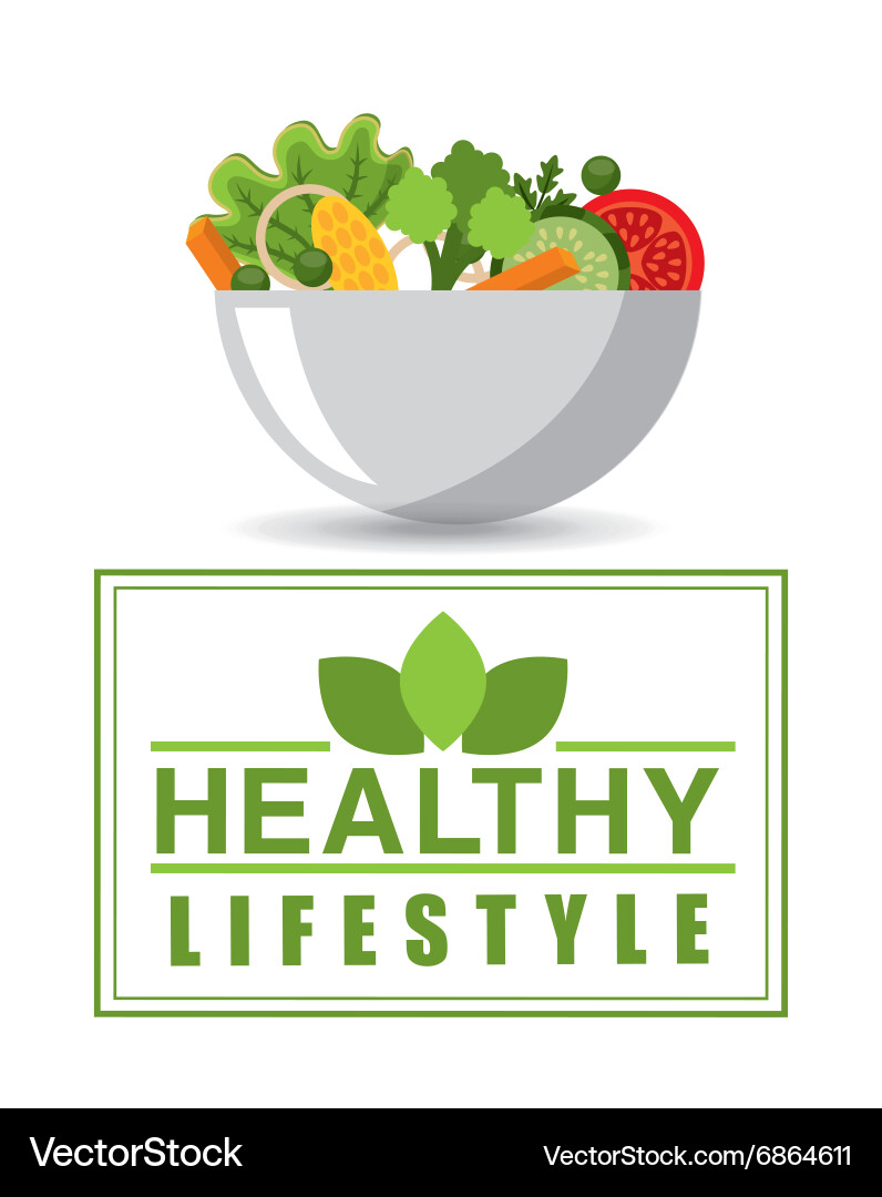 Healthy lifestyle design Royalty Free Vector Image