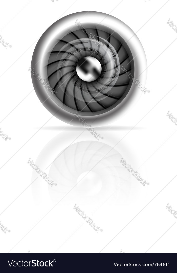 Jet engine Royalty Free Vector Image - VectorStock
