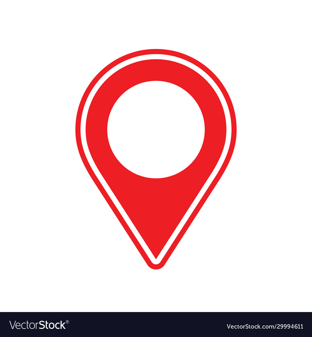 Map pin flat design Royalty Free Vector Image - VectorStock