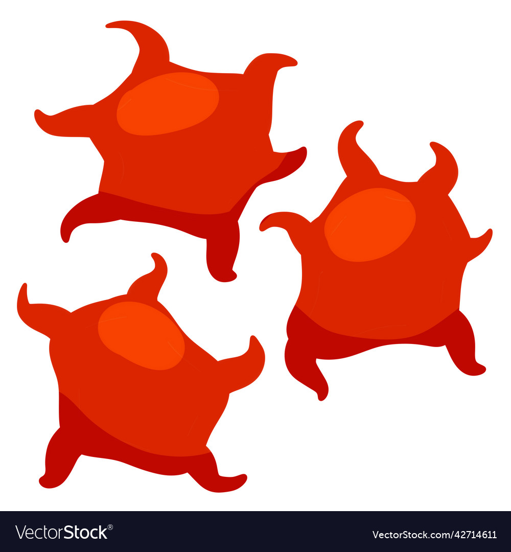 Platelet cell red blood organism Royalty Free Vector Image
