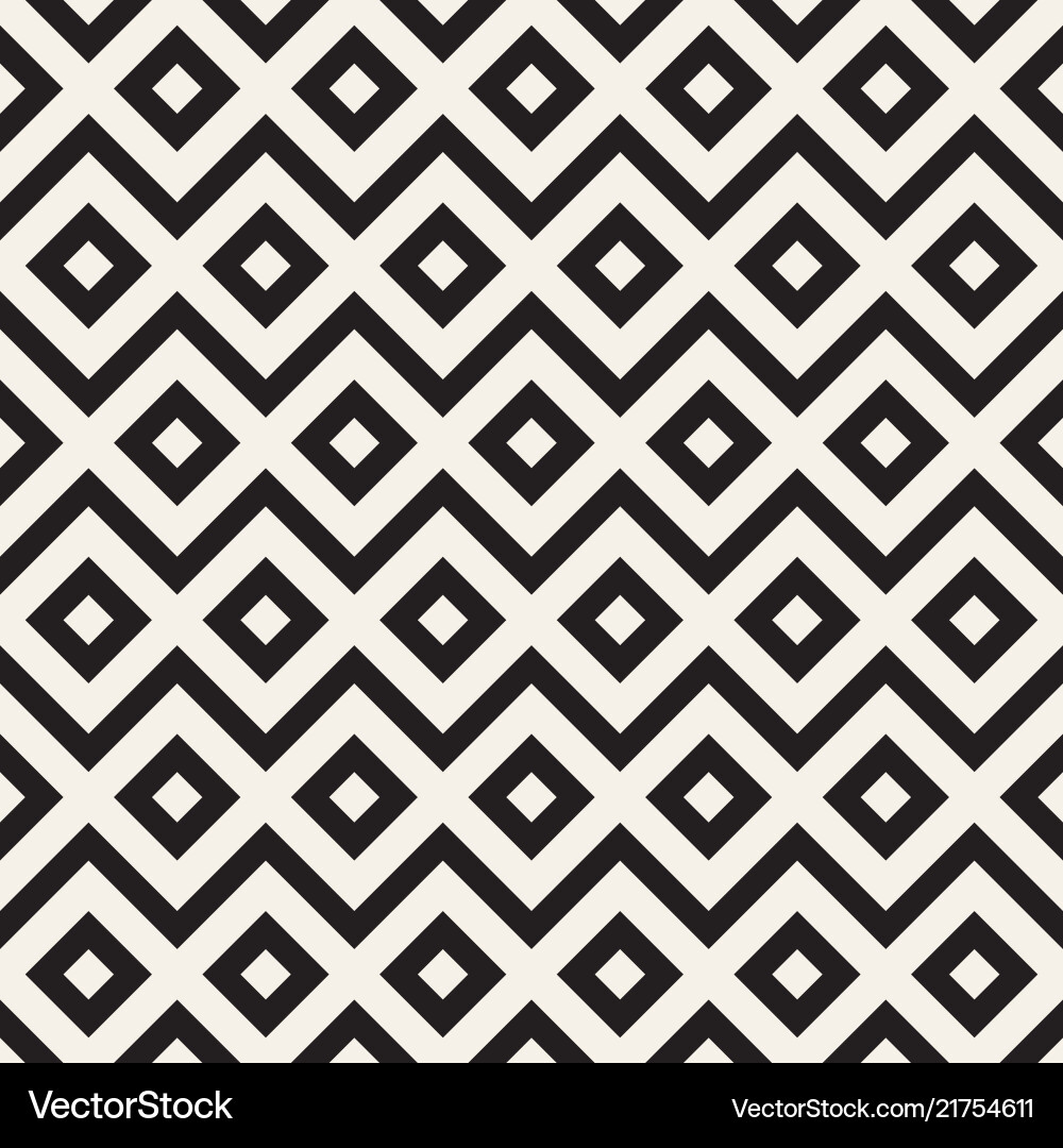 Stylish lines lattice ethnic monochrome texture Vector Image