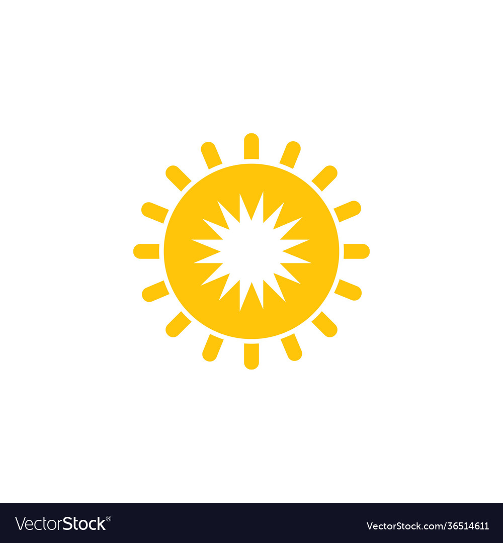 Sun logo Royalty Free Vector Image - VectorStock