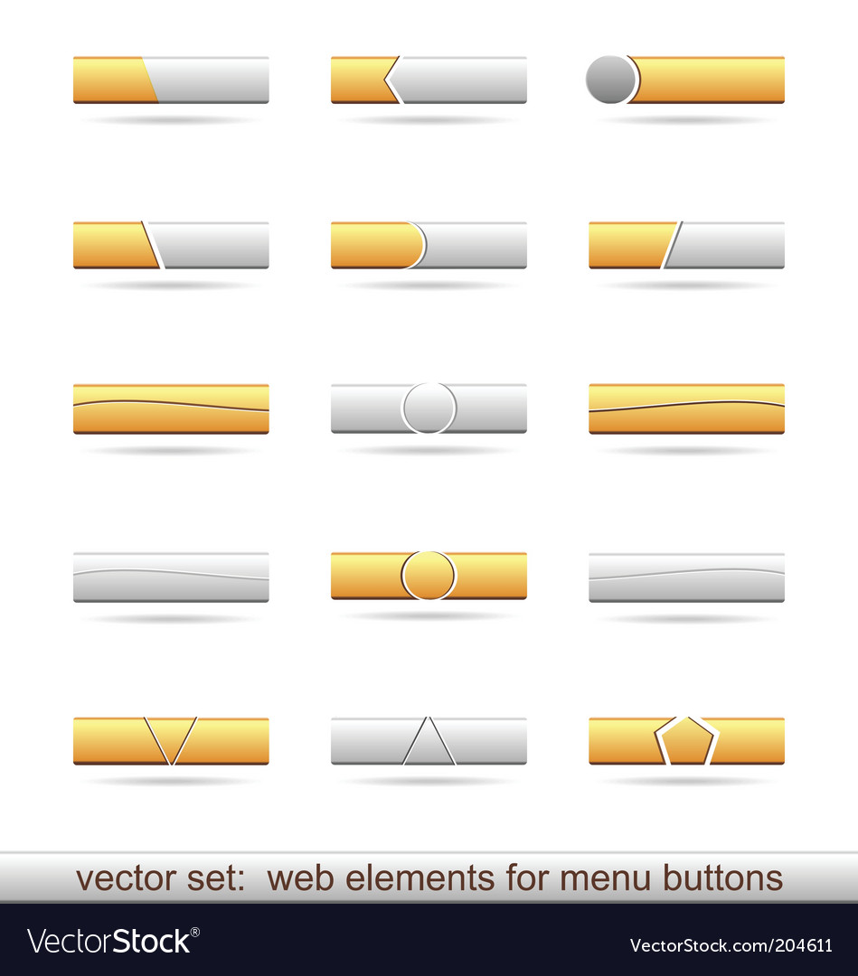 Web design elements Royalty Free Vector Image - VectorStock