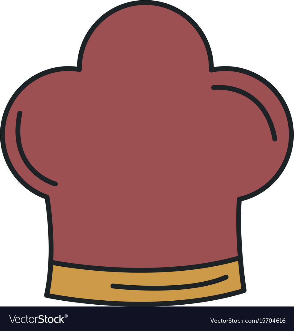 Chef hat isolated icon Royalty Free Vector Image