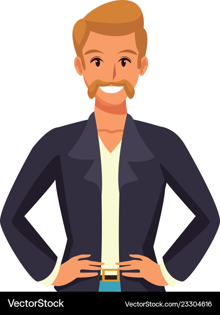 Disco man cartoon Royalty Free Vector Image - VectorStock