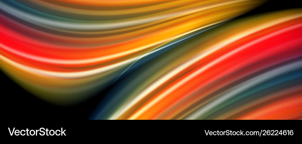 Flowing liquid colors - modern colorful flow Vector Image