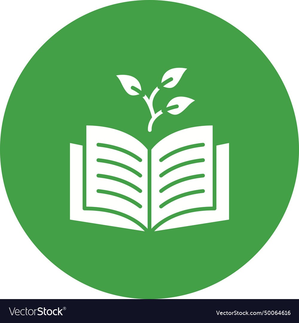 Growing knowledge icon image Royalty Free Vector Image