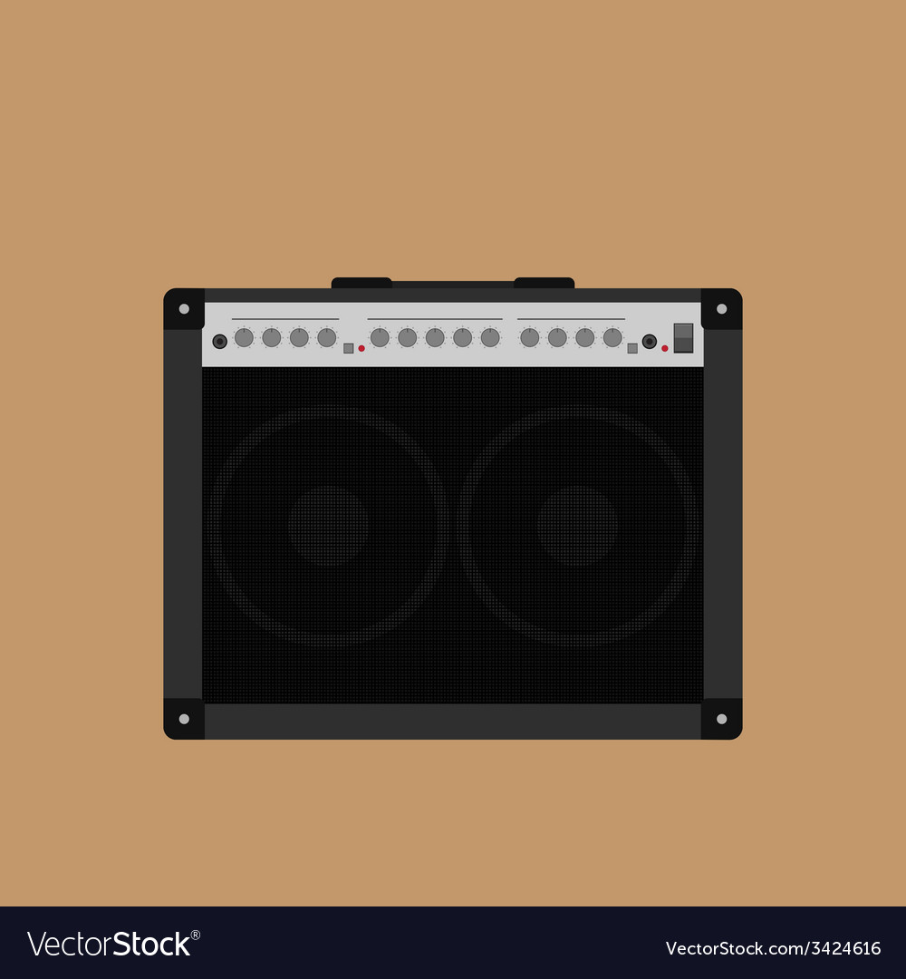 Guitar amplifier Royalty Free Vector Image - VectorStock