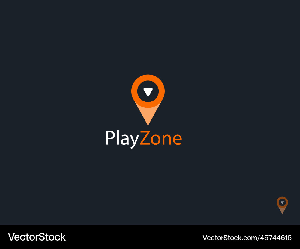 Play zone logo design - brand logo design Vector Image