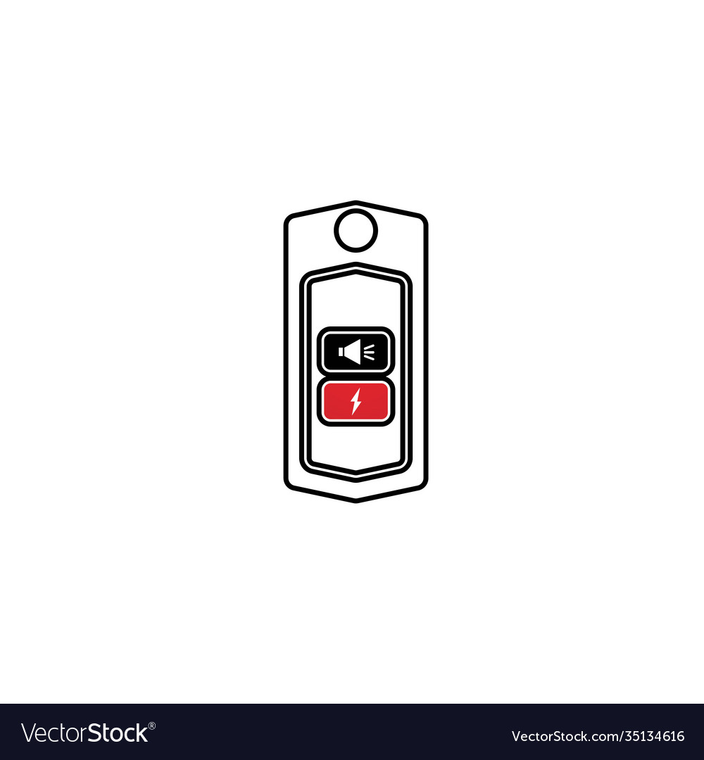 Smart key system template Royalty Free Vector Image