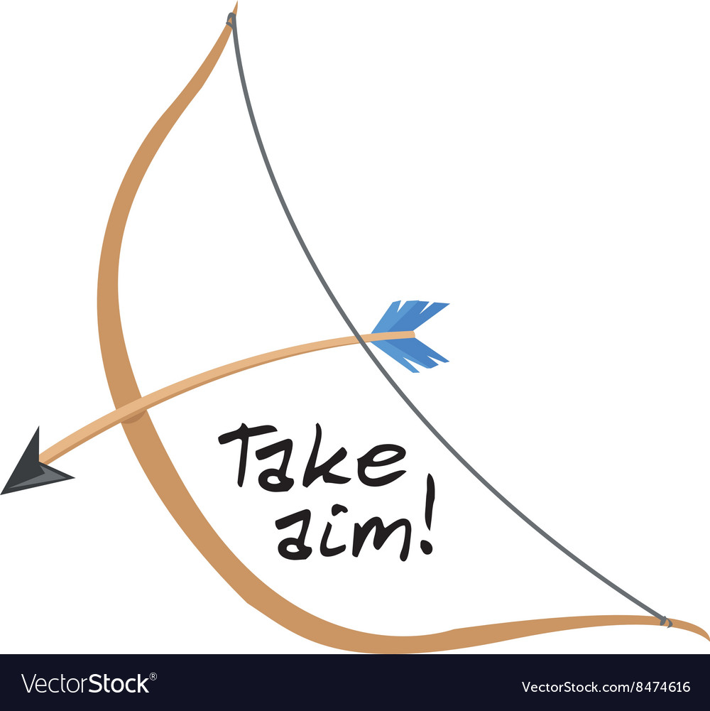 Take aim Royalty Free Vector Image - VectorStock
