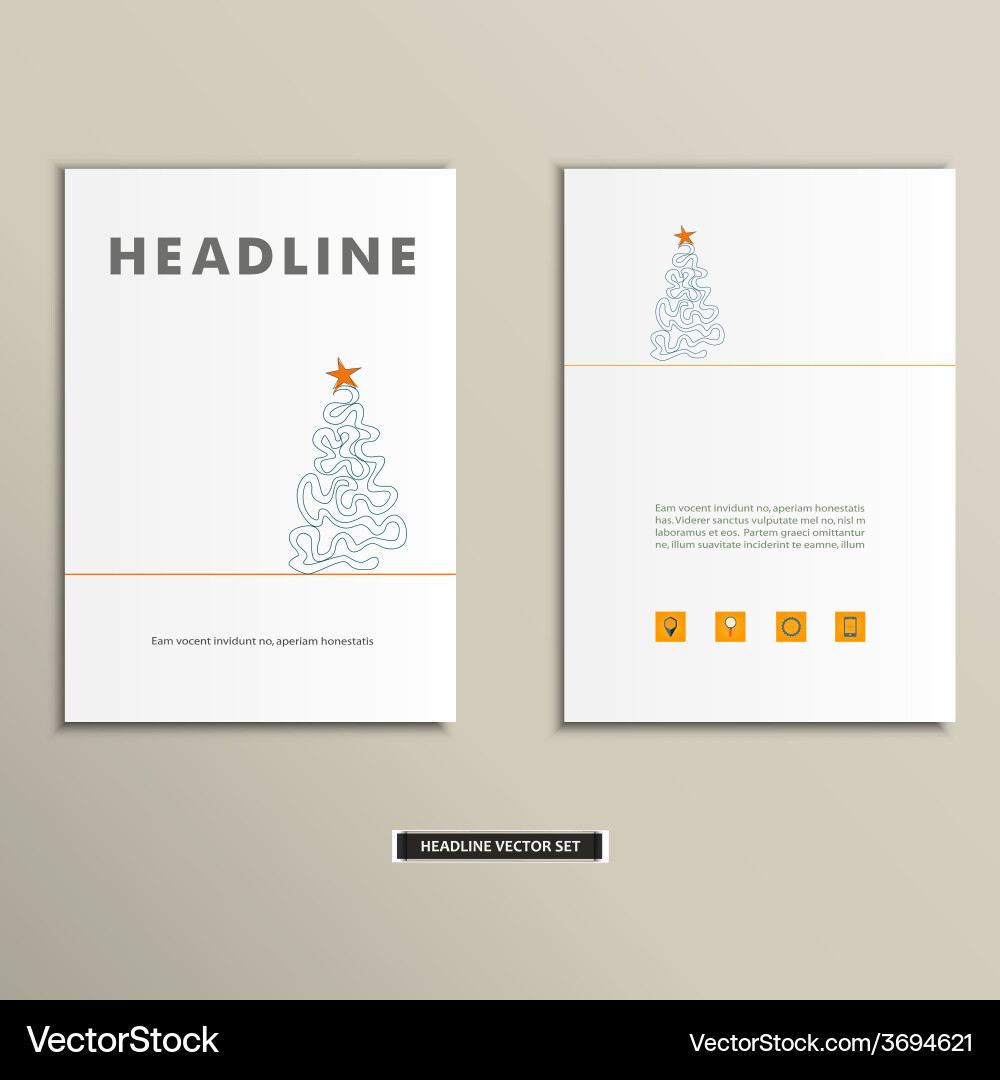 Book with a christmas tree on cover Royalty Free Vector