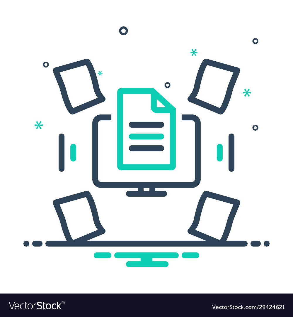 Dematerialisation Royalty Free Vector Image - VectorStock