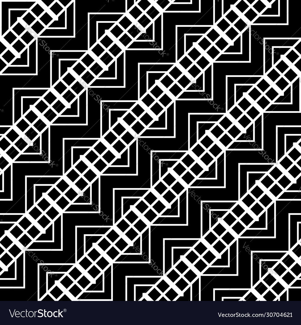 Design seamless monochrome grid pattern Royalty Free Vector