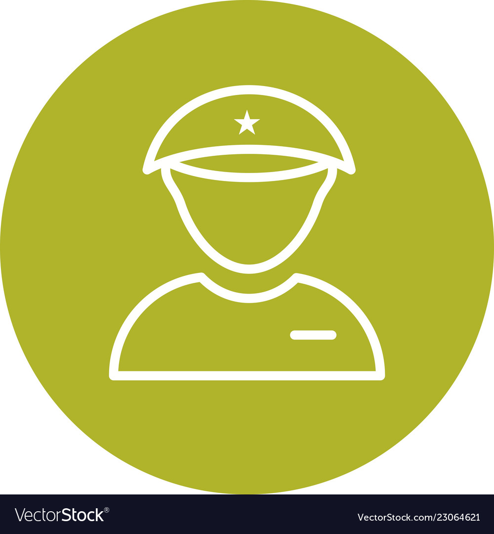 Lieutenant icon Royalty Free Vector Image - VectorStock
