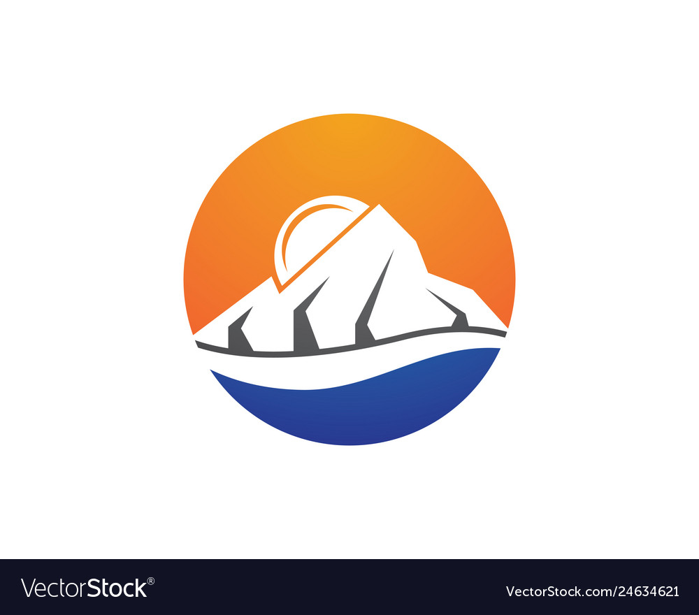 Mountain symbol Royalty Free Vector Image - VectorStock