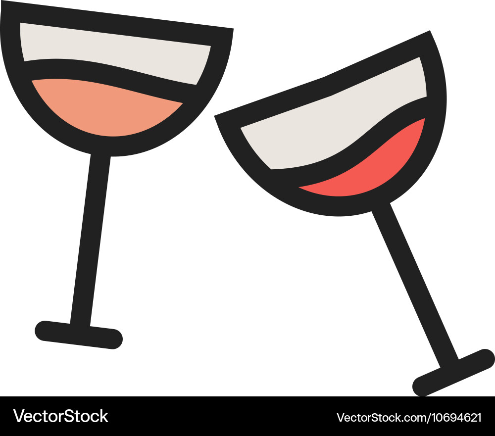 Party glasses Royalty Free Vector Image - VectorStock