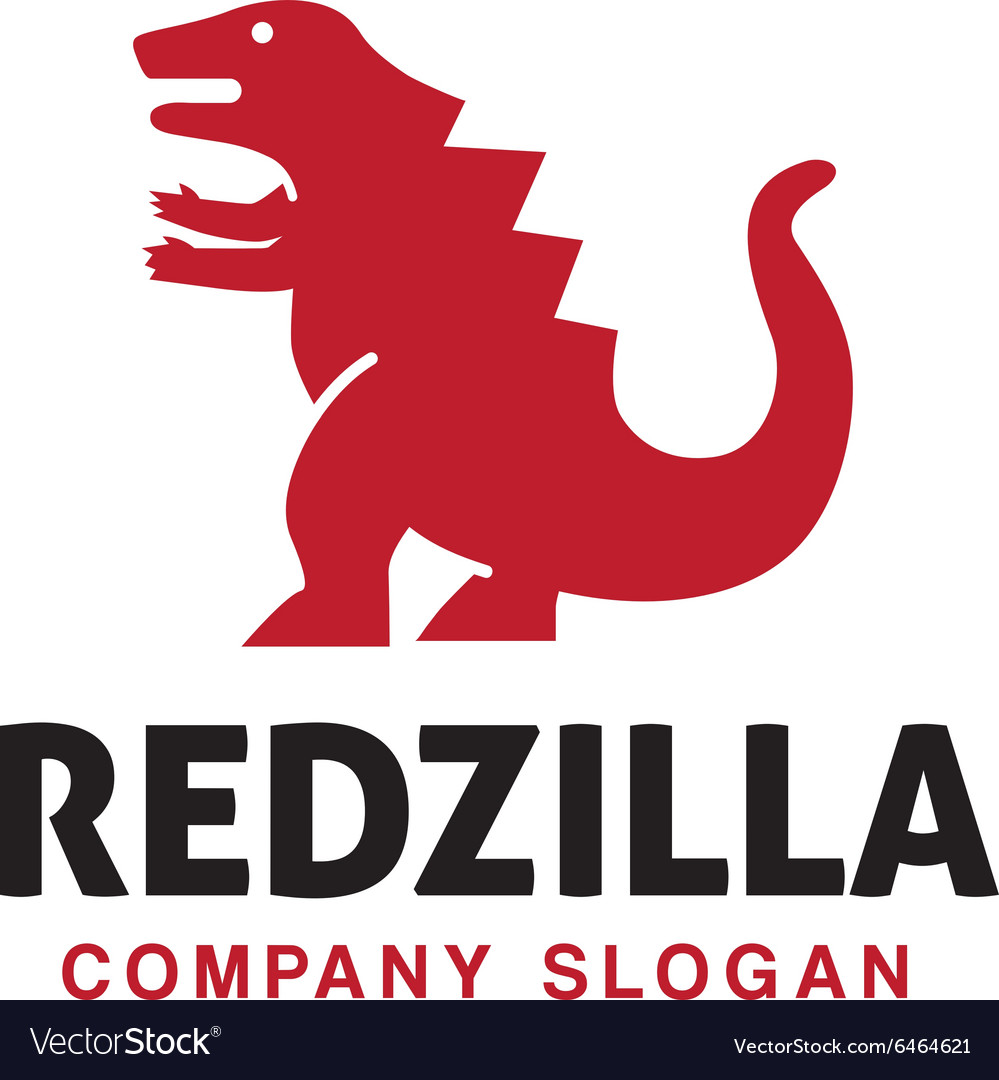 Red zilla Design Royalty Free Vector Image - VectorStock