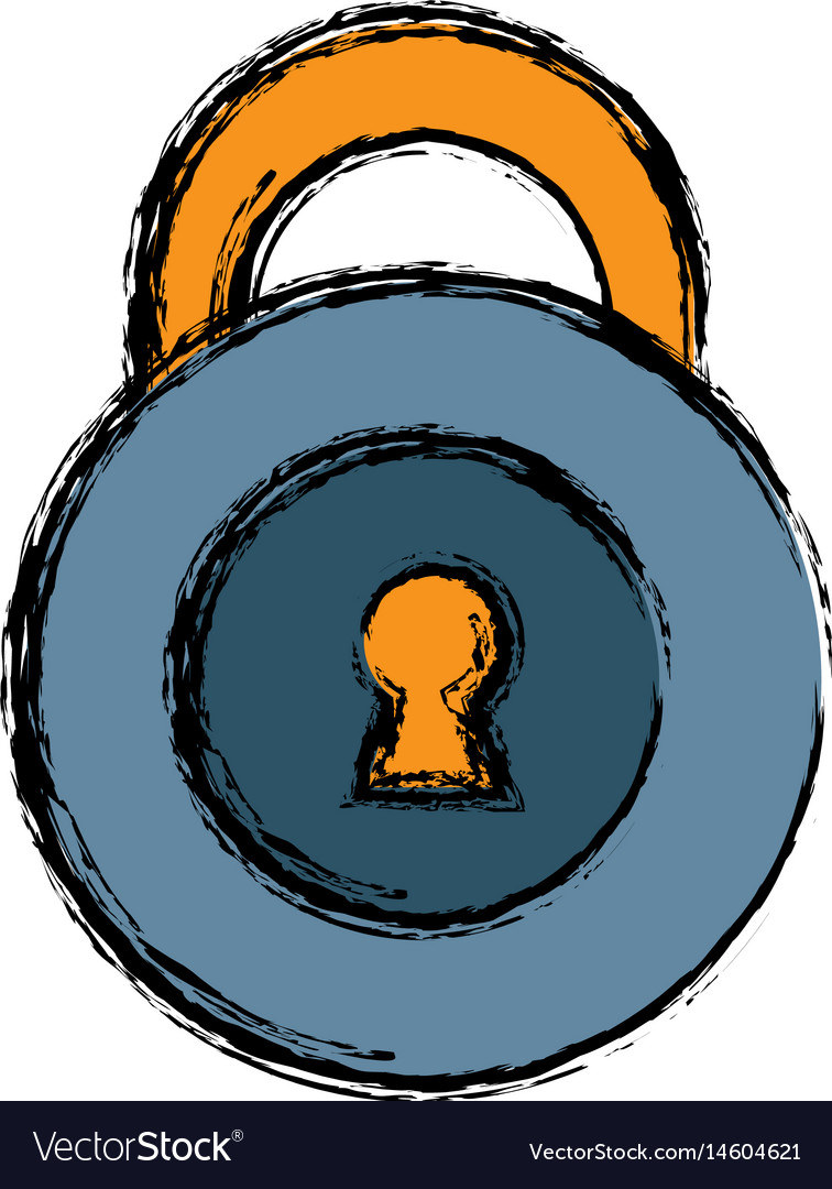 Security padlock icon Royalty Free Vector Image