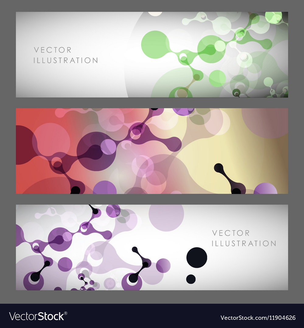 Abstract Molecules Design Royalty Free Vector Image