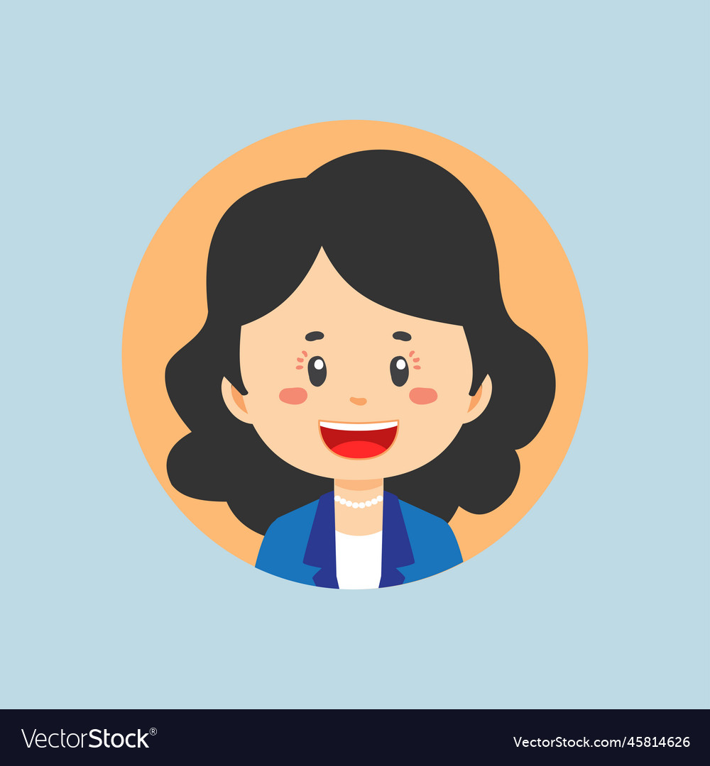 Avatar of a business character Royalty Free Vector Image