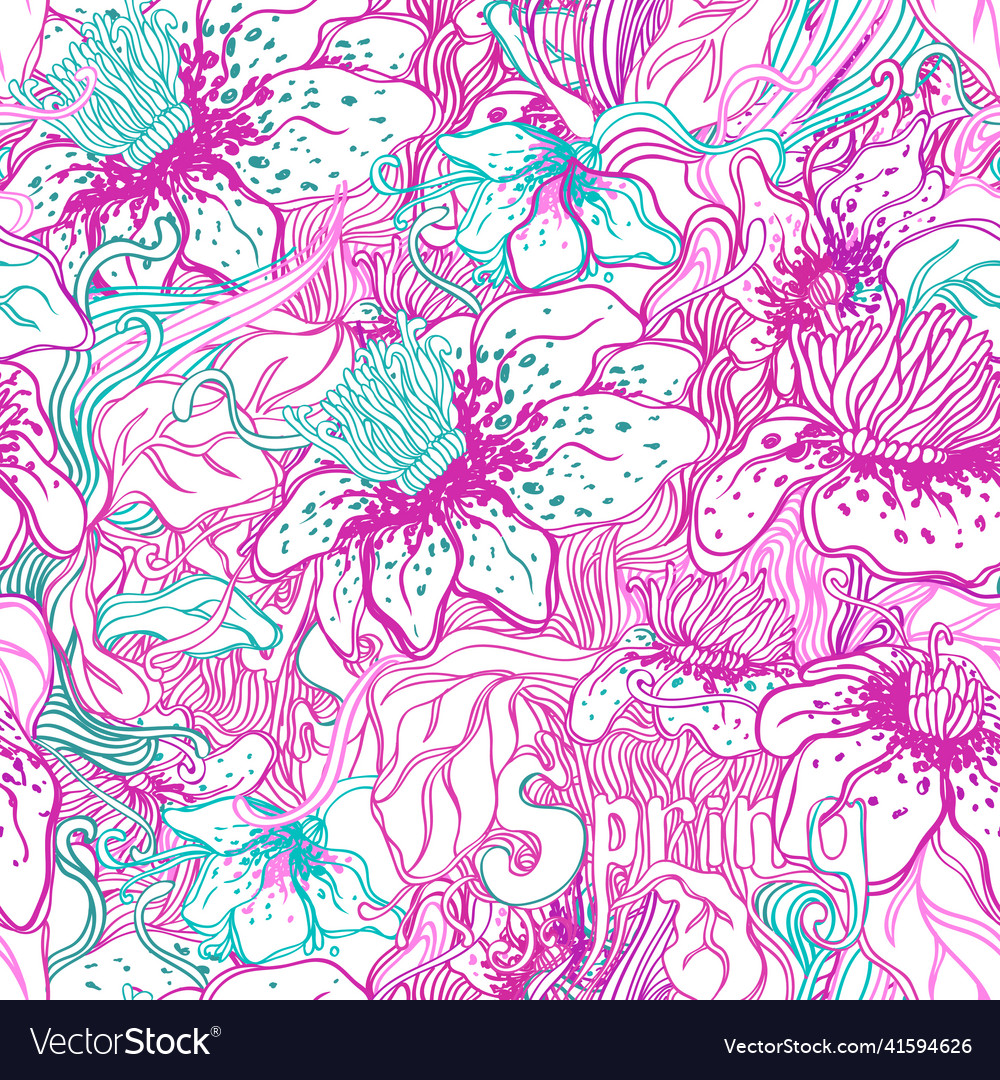 Delicate floral seamless pattern Royalty Free Vector Image Delicate floral seamless pattern Royalty Free Vector Image