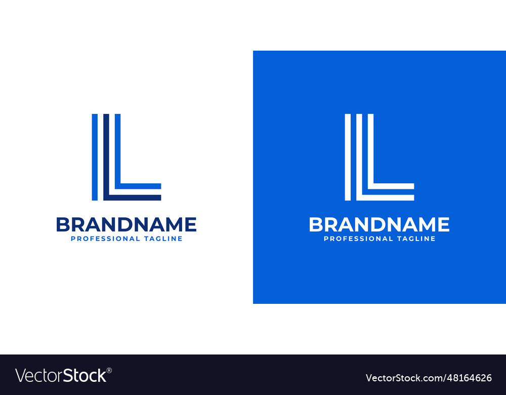 Letter il line monogram logo suitable for Vector Image
