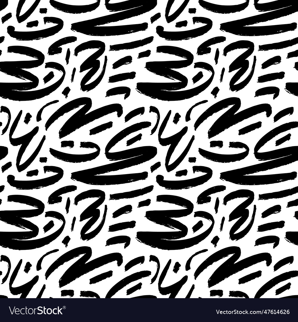 Marker drawn scribble seamless pattern Royalty Free Vector