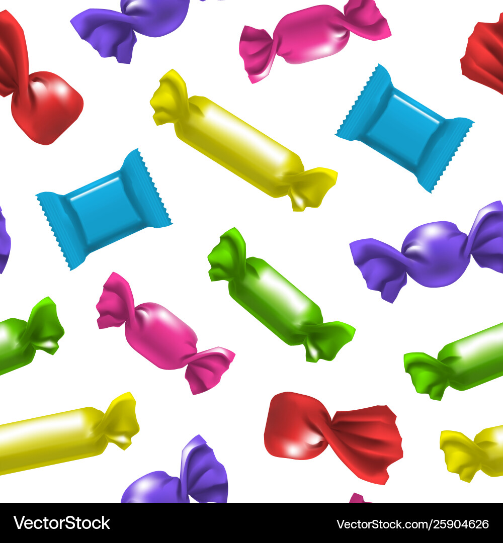 Realistic detailed 3d color blank foil pack Vector Image
