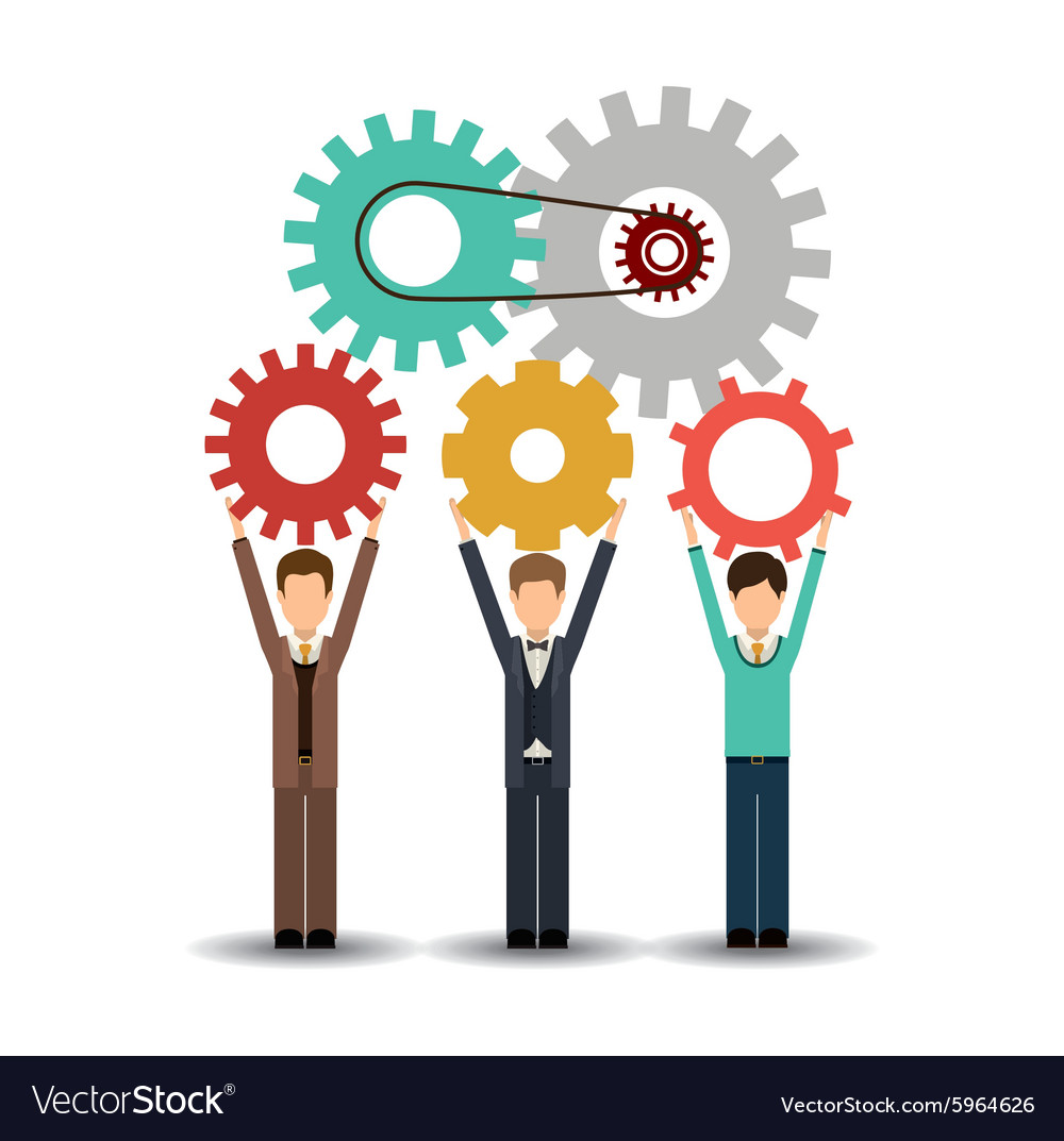 Teamwork design Royalty Free Vector Image - VectorStock