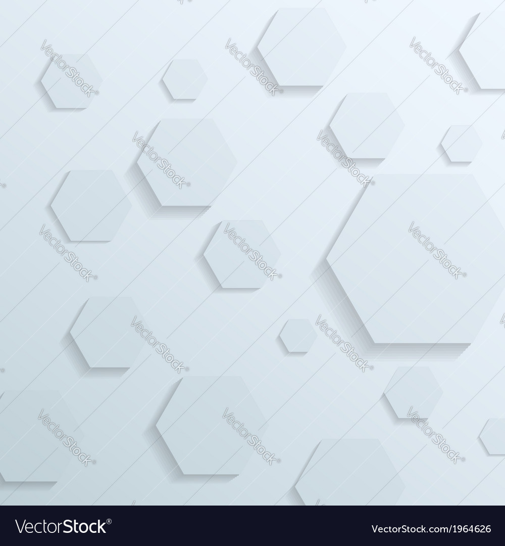 Transparent background with hexagon elements Vector Image