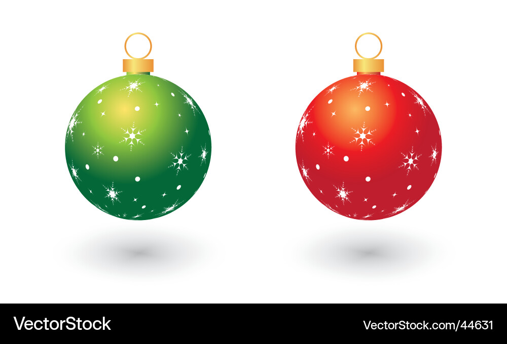 Christmas balls Royalty Free Vector Image - VectorStock