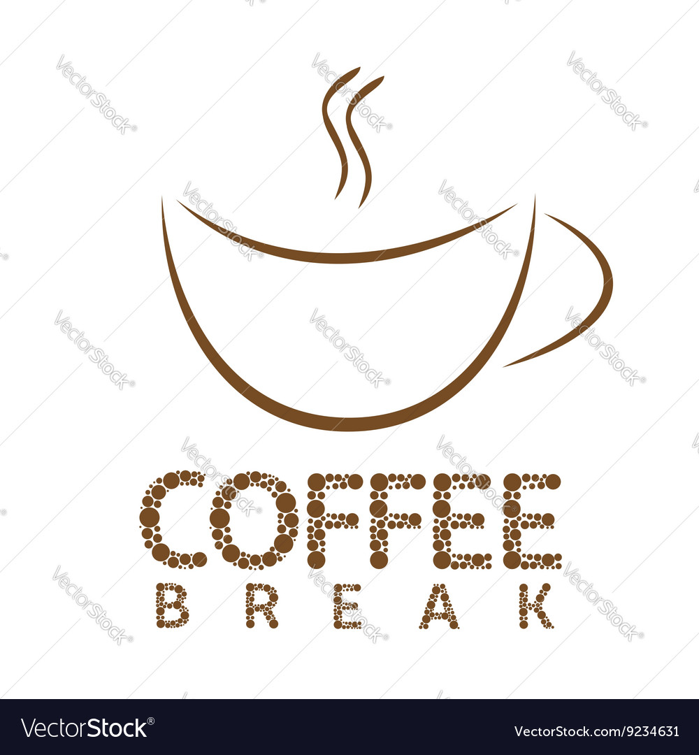 Coffee break Royalty Free Vector Image - VectorStock