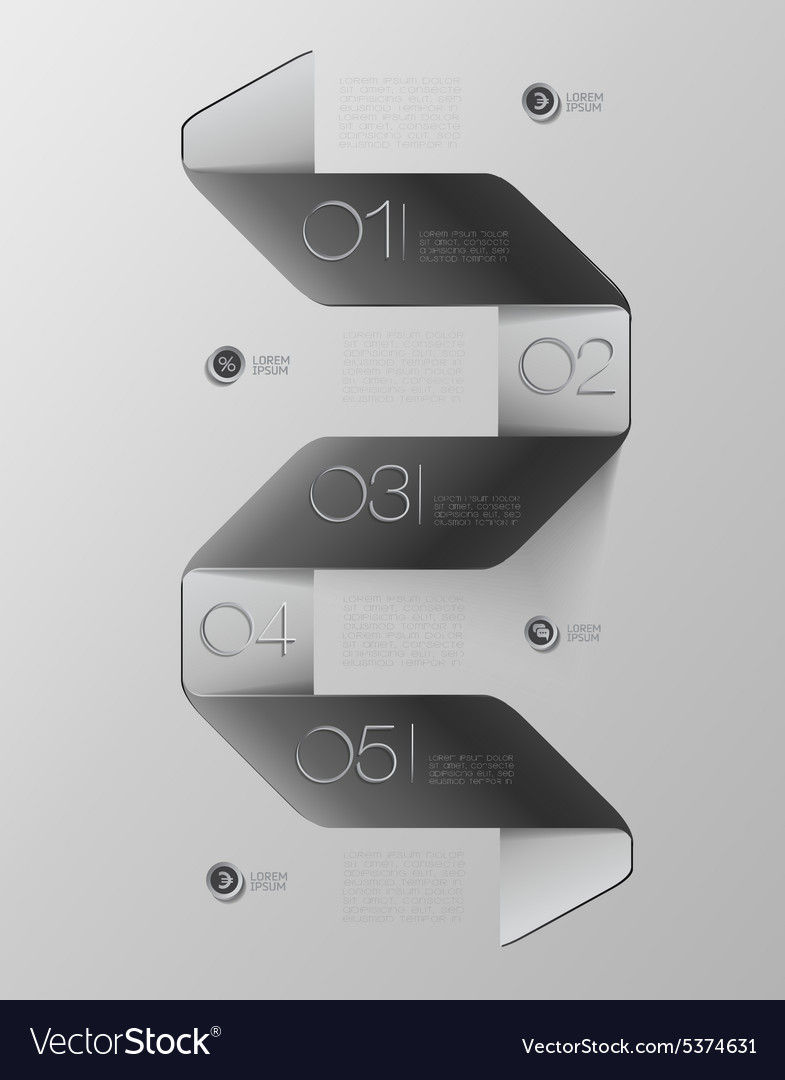 Design elements for options Royalty Free Vector Image