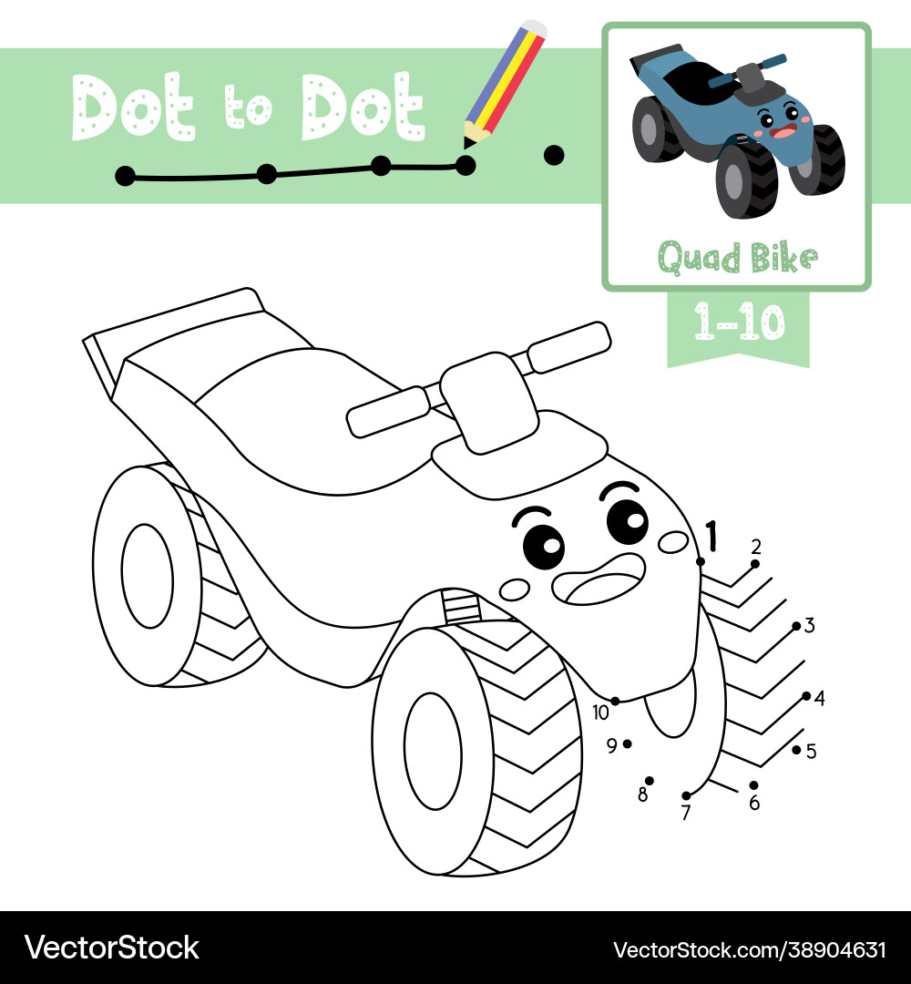 Dot to educational game and coloring book Vector Image