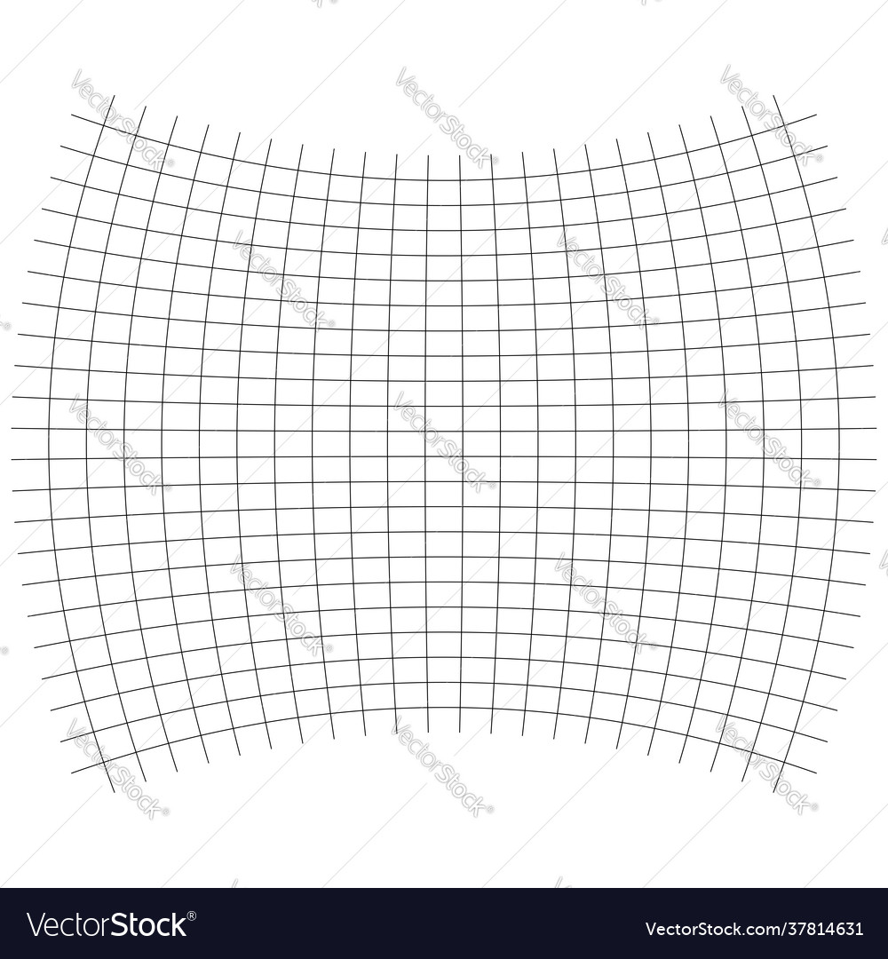 Grid mesh lattice grating with distort deform Vector Image