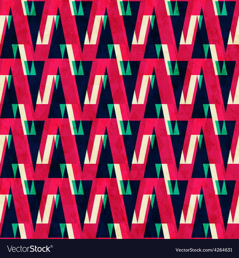 Red triangle seamless pattern Royalty Free Vector Image