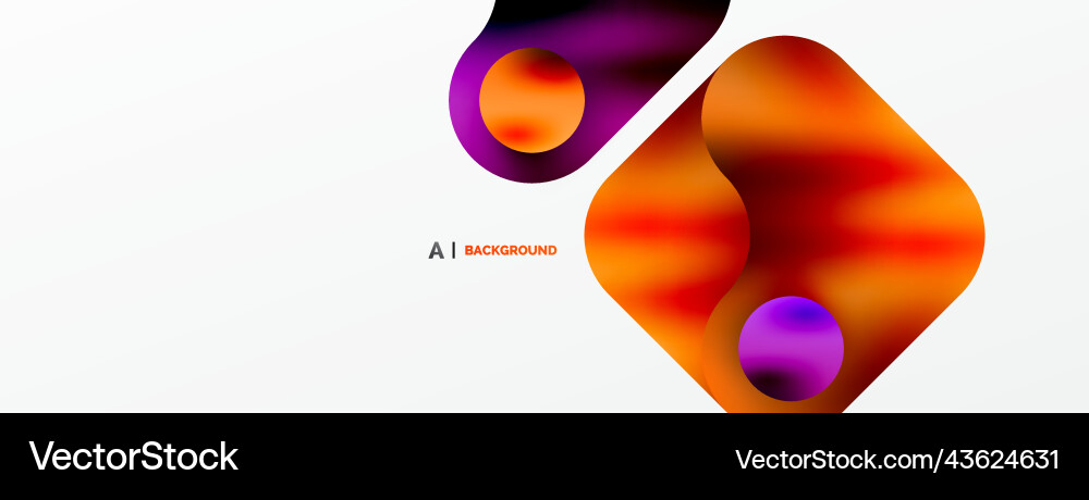 Round shapes and circle geometric abstract Vector Image