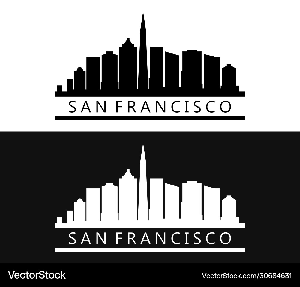 San francisco icon in on white background Vector Image