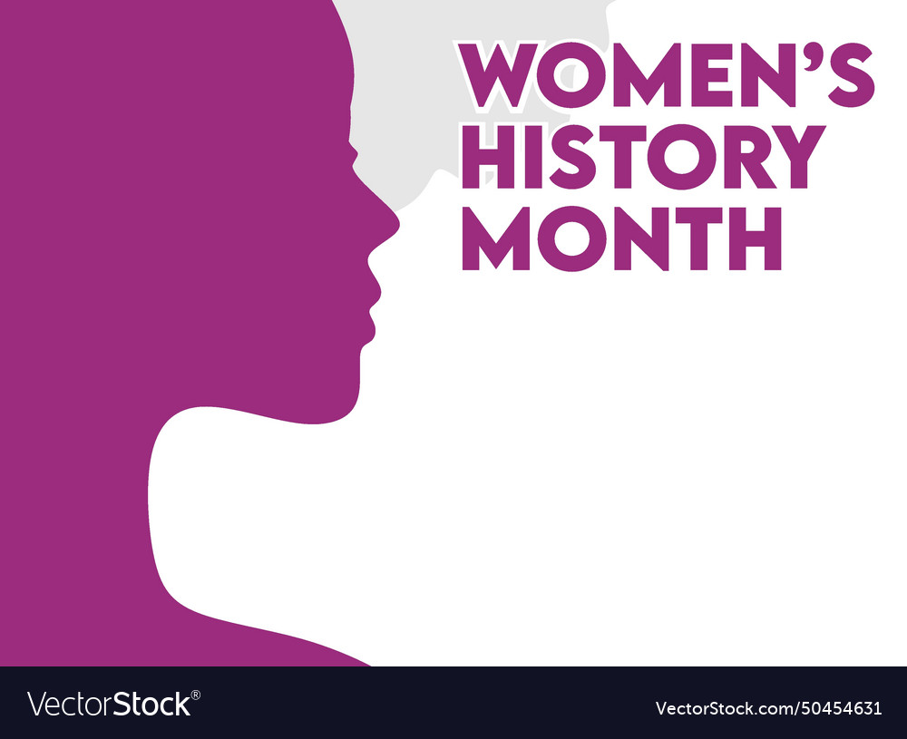 Womens history month march 2024 Royalty Free Vector Image