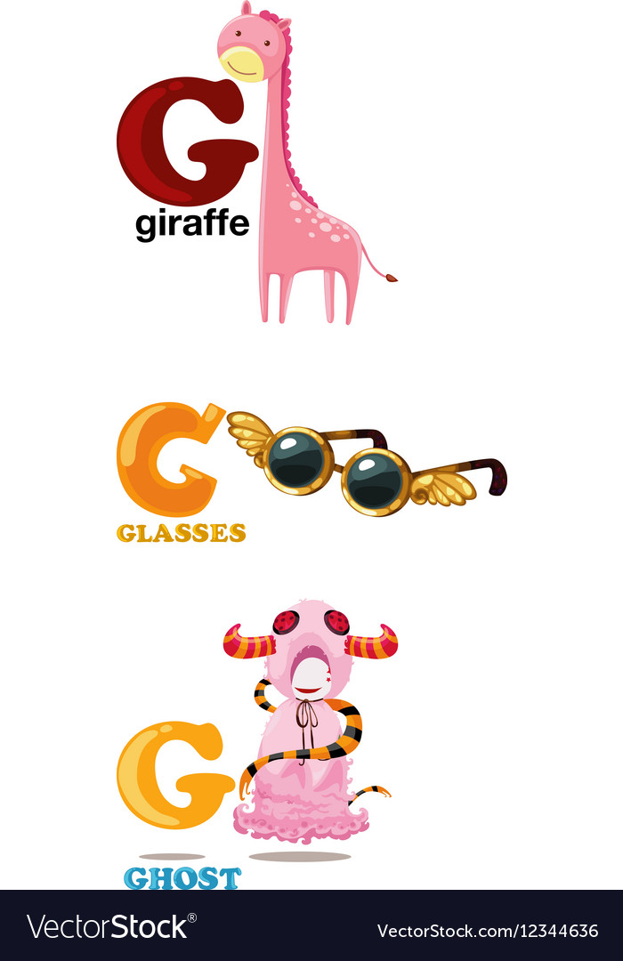 Alphabet letter - g Royalty Free Vector Image - VectorStock