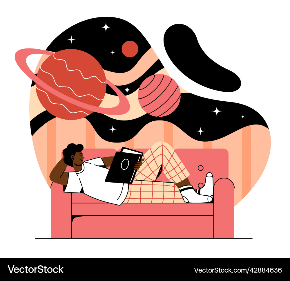 Collection of dreaming people Royalty Free Vector Image