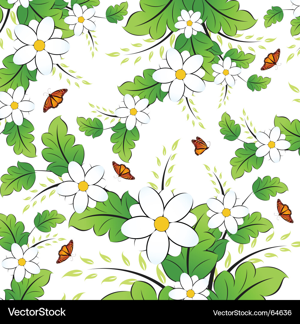 Floral Background Royalty Free Vector Image Vectorstock