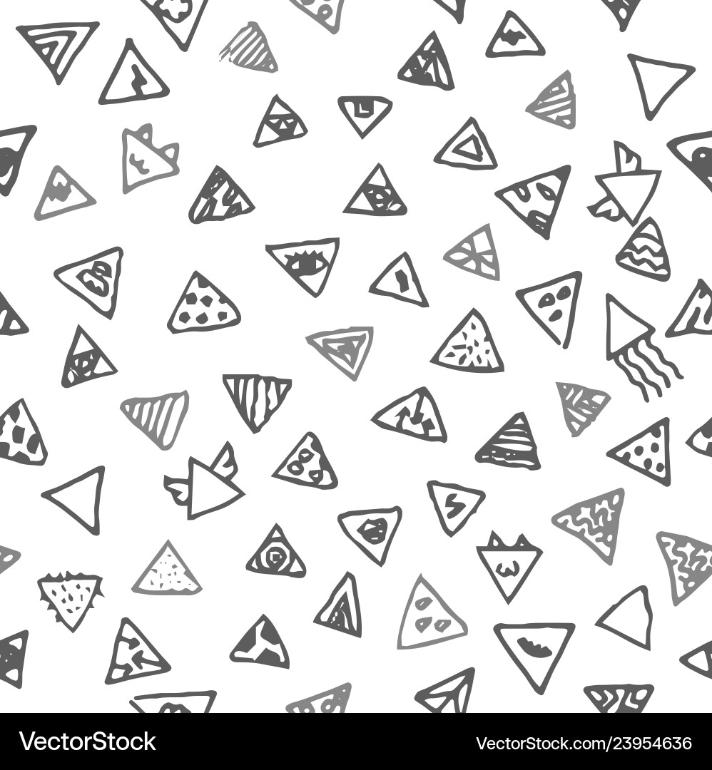 Hand drawn sketch of abstract triangle Royalty Free Vector