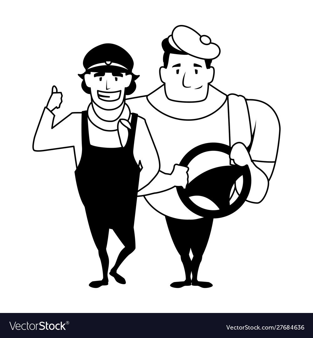 Isolated drivers persons design Royalty Free Vector Image